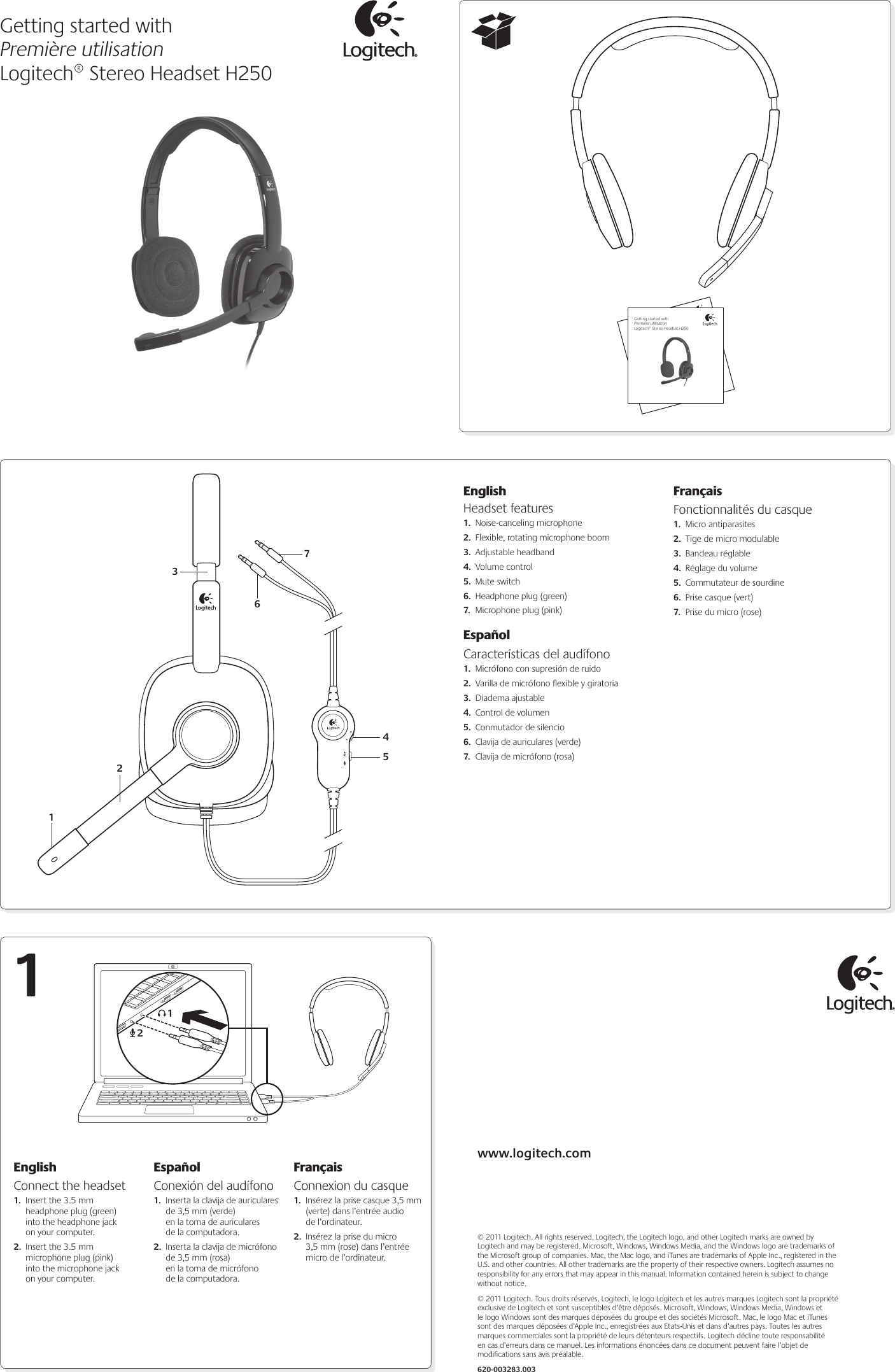 Logitech A 00030 Quick Start Guide