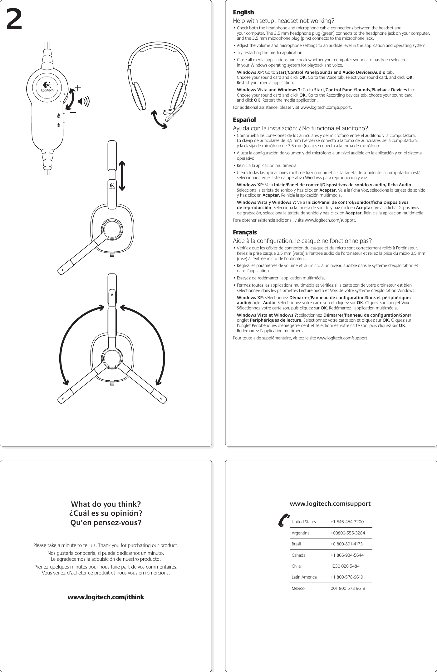 Logitech A 00030 Quick Start Guide
