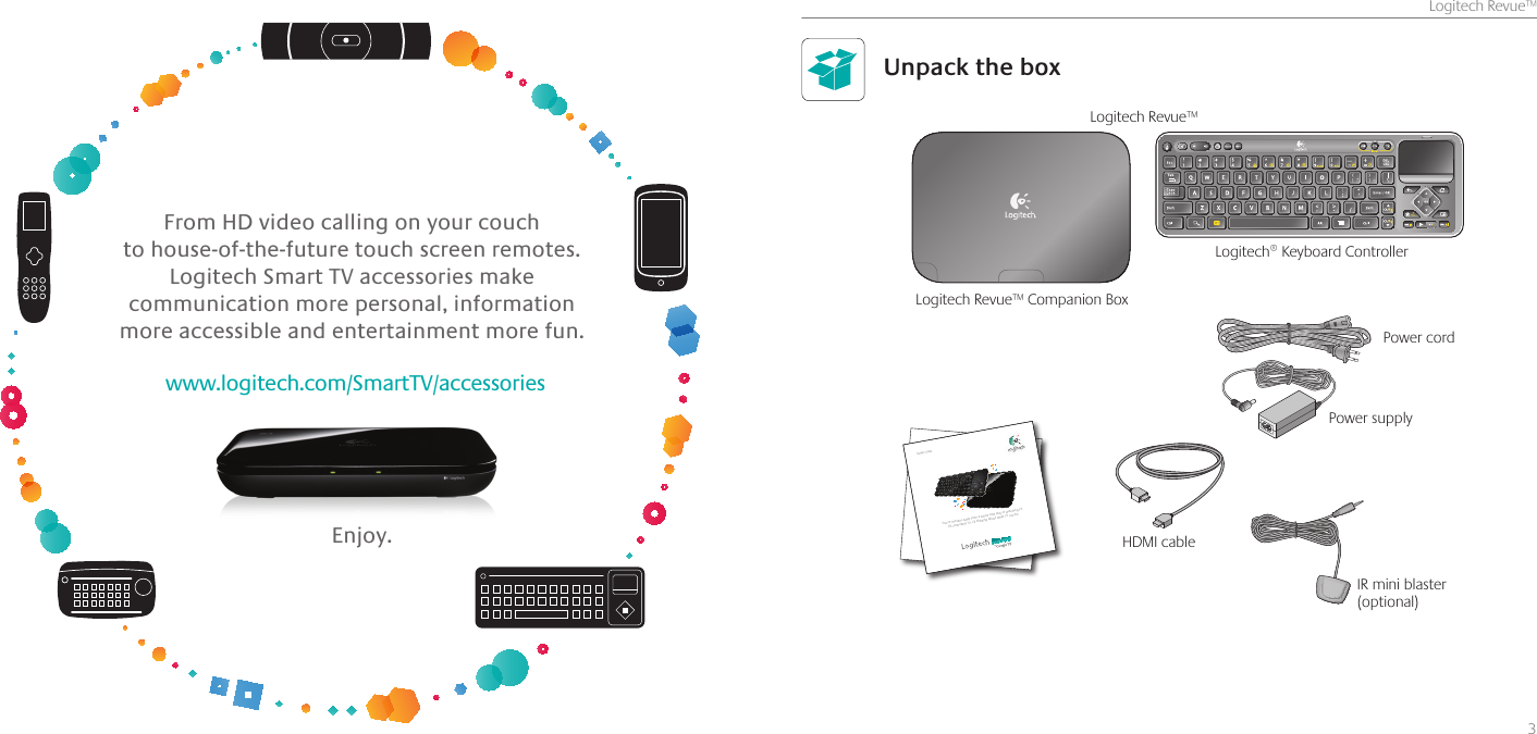 Logitech D R0001 Y R0014 Quick Start Guide