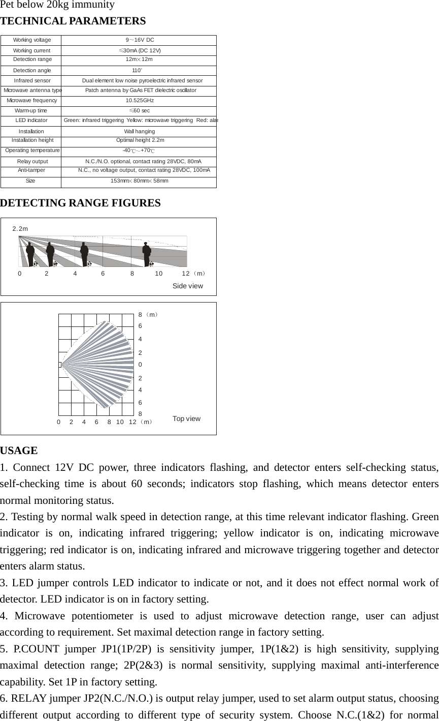 Longhorn Security Technology LH-934IC Outdoor Intelligence Triple ...