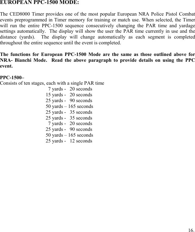 Longmax CED8000 Shooting Timer with RF (Transmitter) User Manual MESSRS