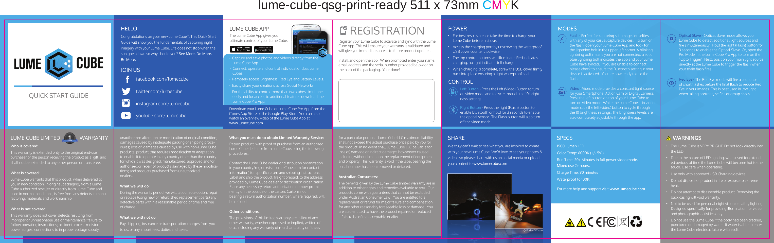 Lume Cube LC11 Lume cube User Manual lume cube qsg