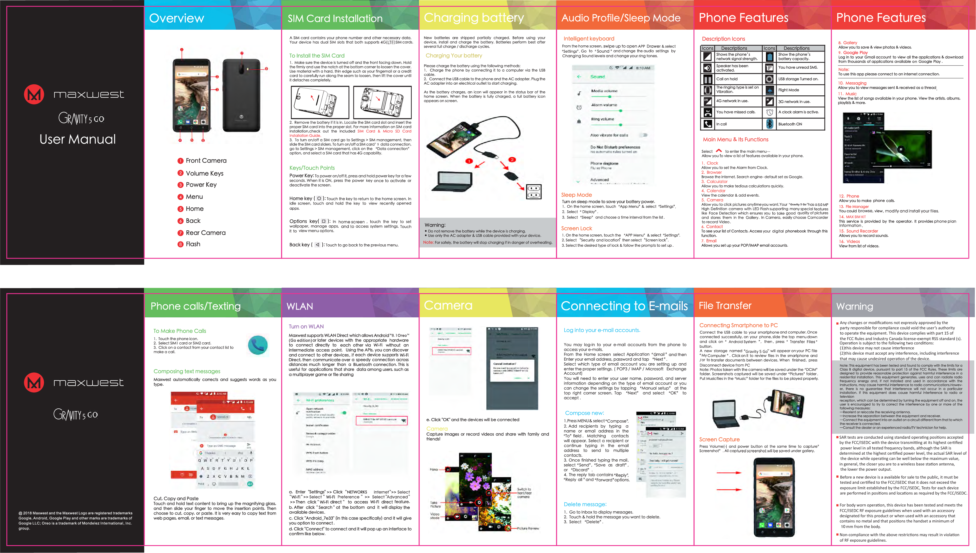 MAXWEST GRAVITY5GO Mobile Phone User Manual Maxwest 5go