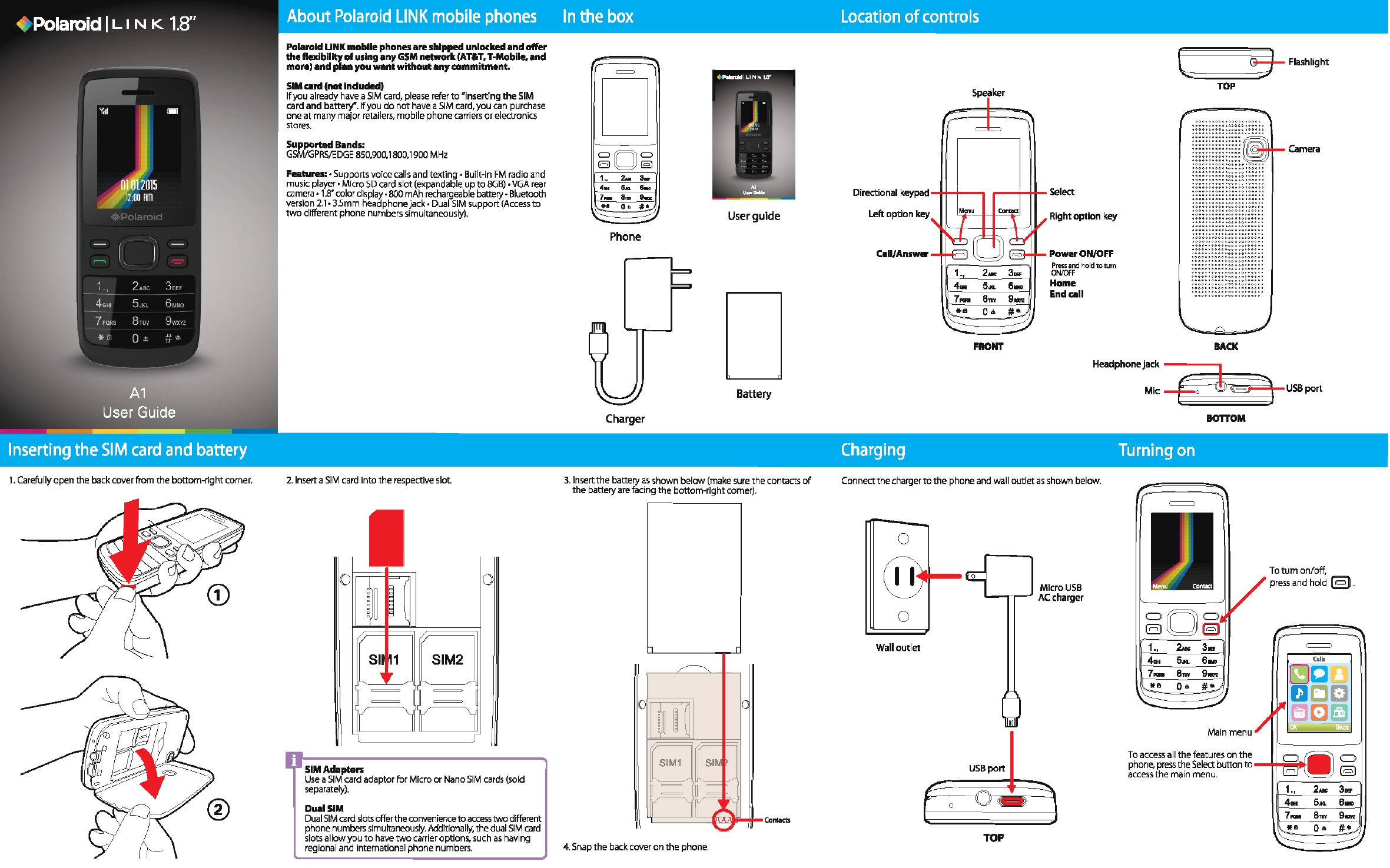 MOBIWIRE MOBILES XB56 2G Mobile Phone User Manual A1 User Guide 20150605