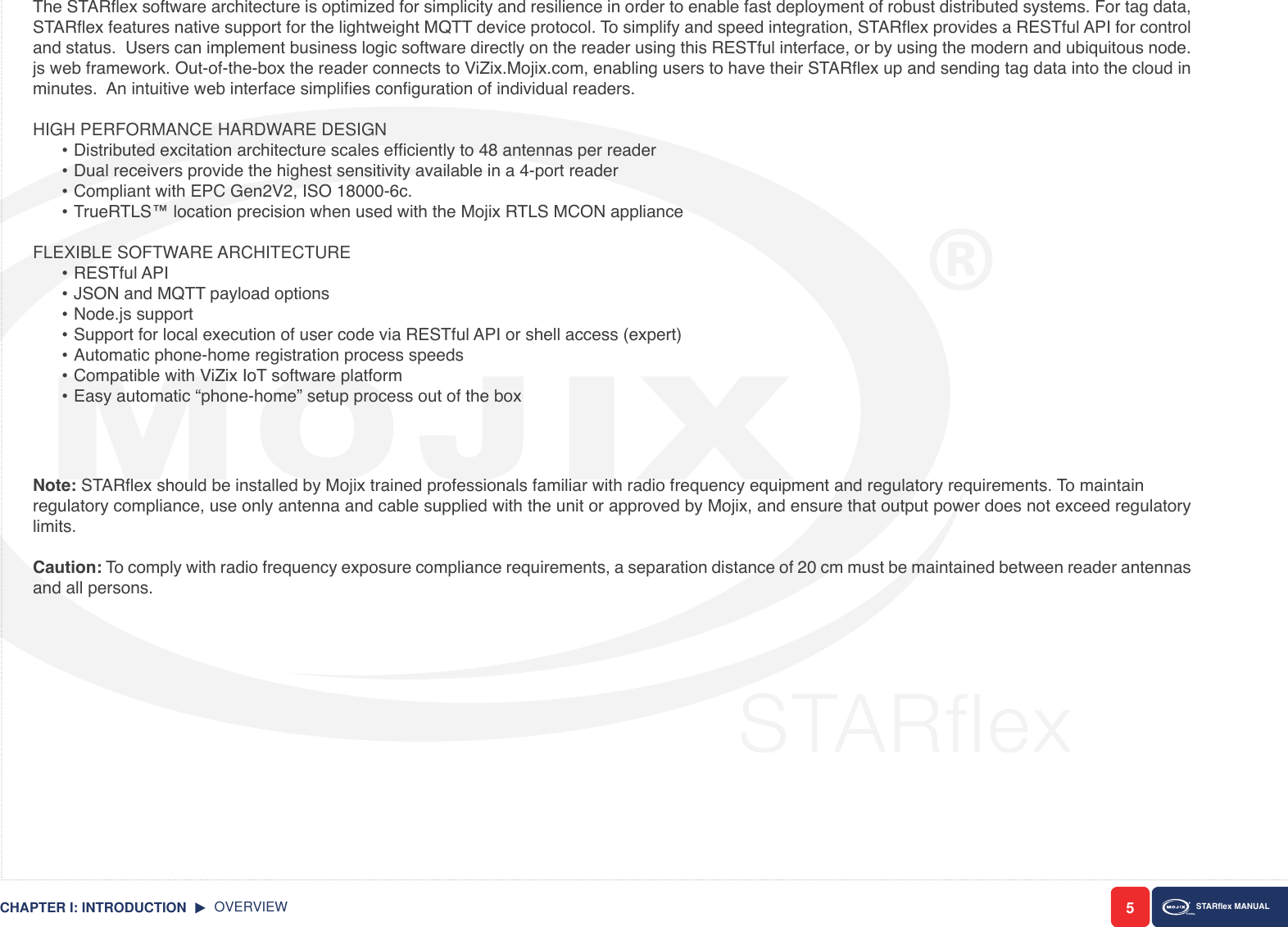 MOJIX STARFLEX STARflex User Manual Part 1