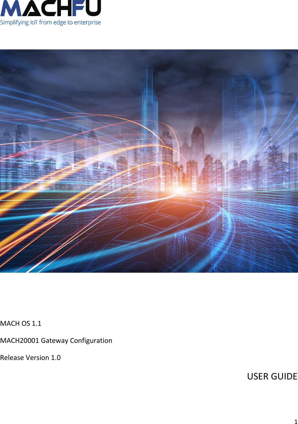 Machfu MACH20001 Industrial Gateway User Manual