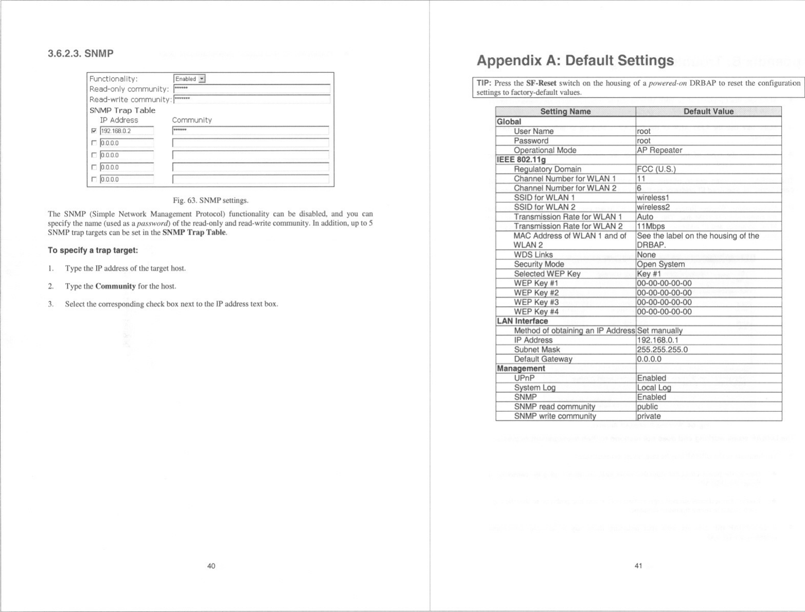 Madge 9610 Enterprise Access Point 802.11b/g Dual-Radio User Manual Part 3