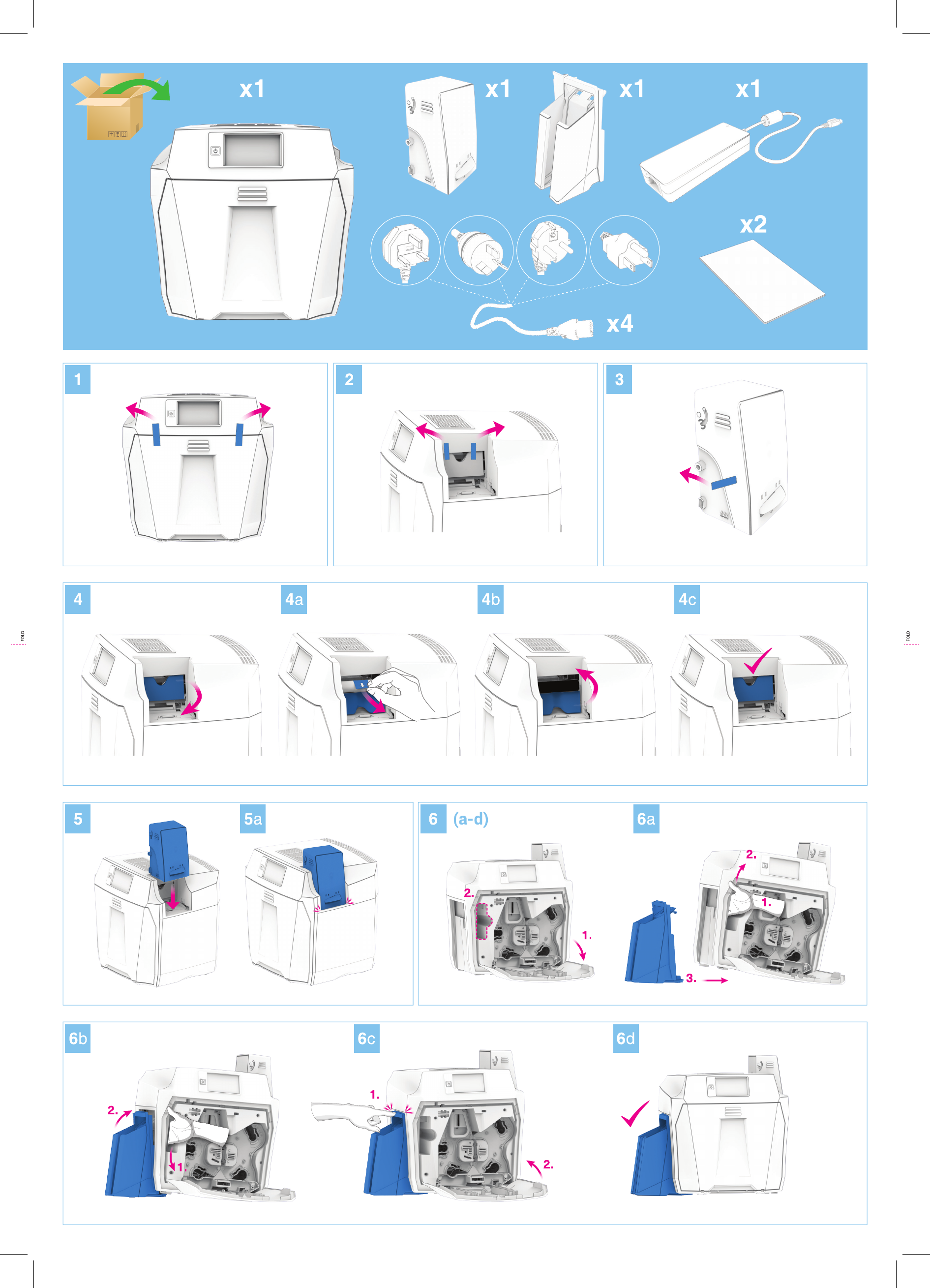 Magicard 3663-0001 ID Card Printer User Manual A3 Helix QSG Part No ...