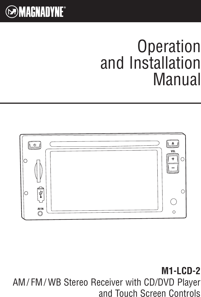 Magnadyne M1 Lcd 2 Users Manual UM Rev. B (RGB)