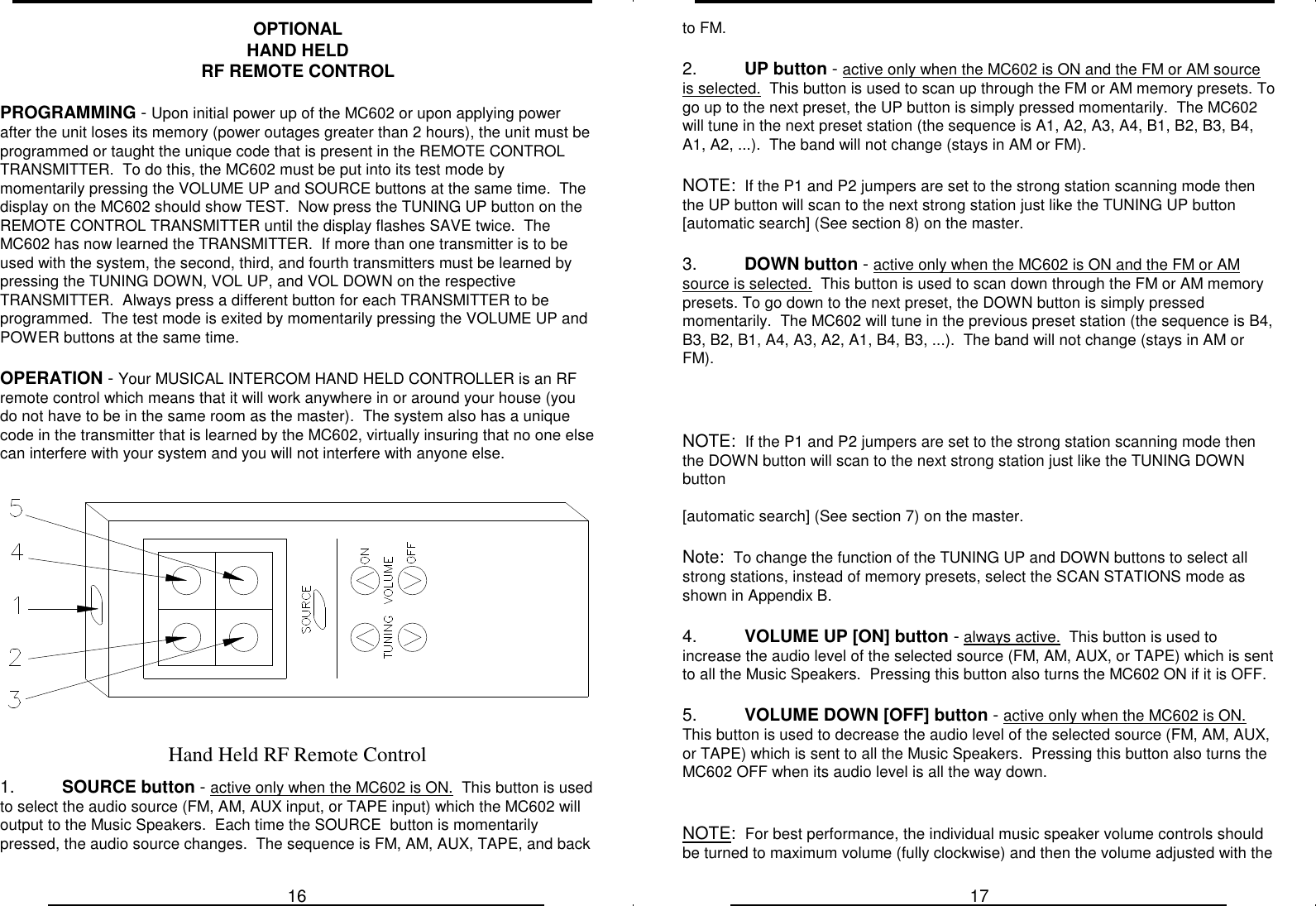 Mands Systems Mc602 Users Manual