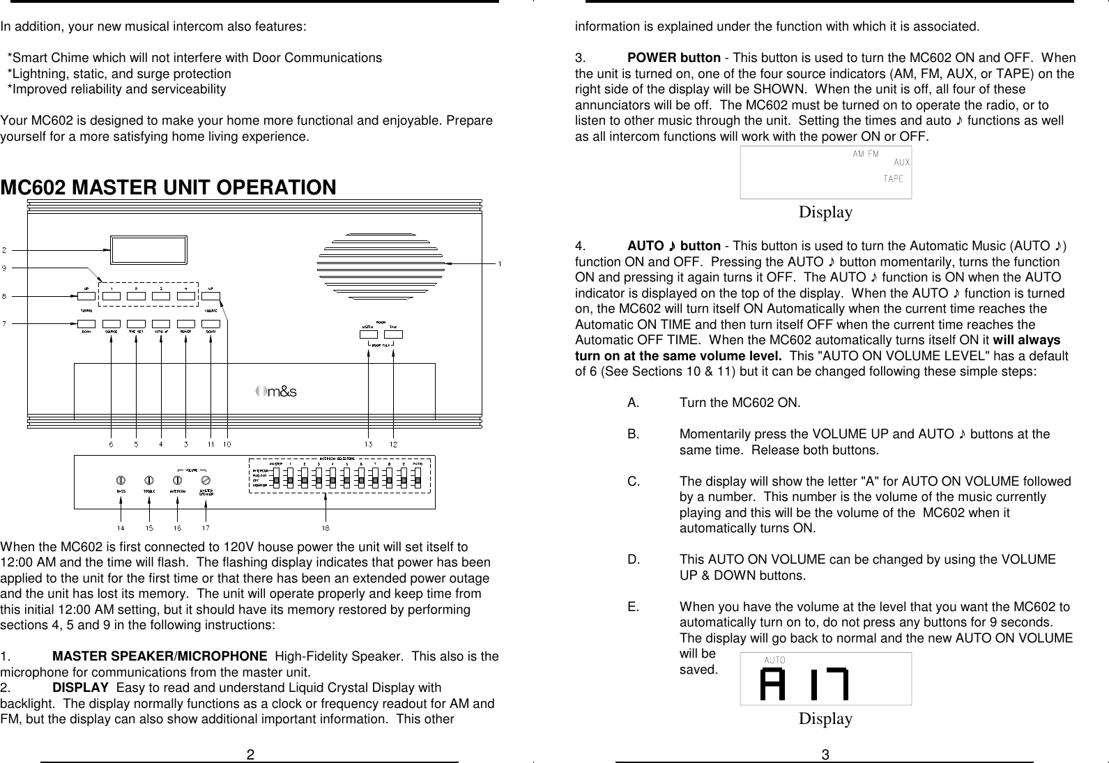 Mands Systems Mc602 Users Manual