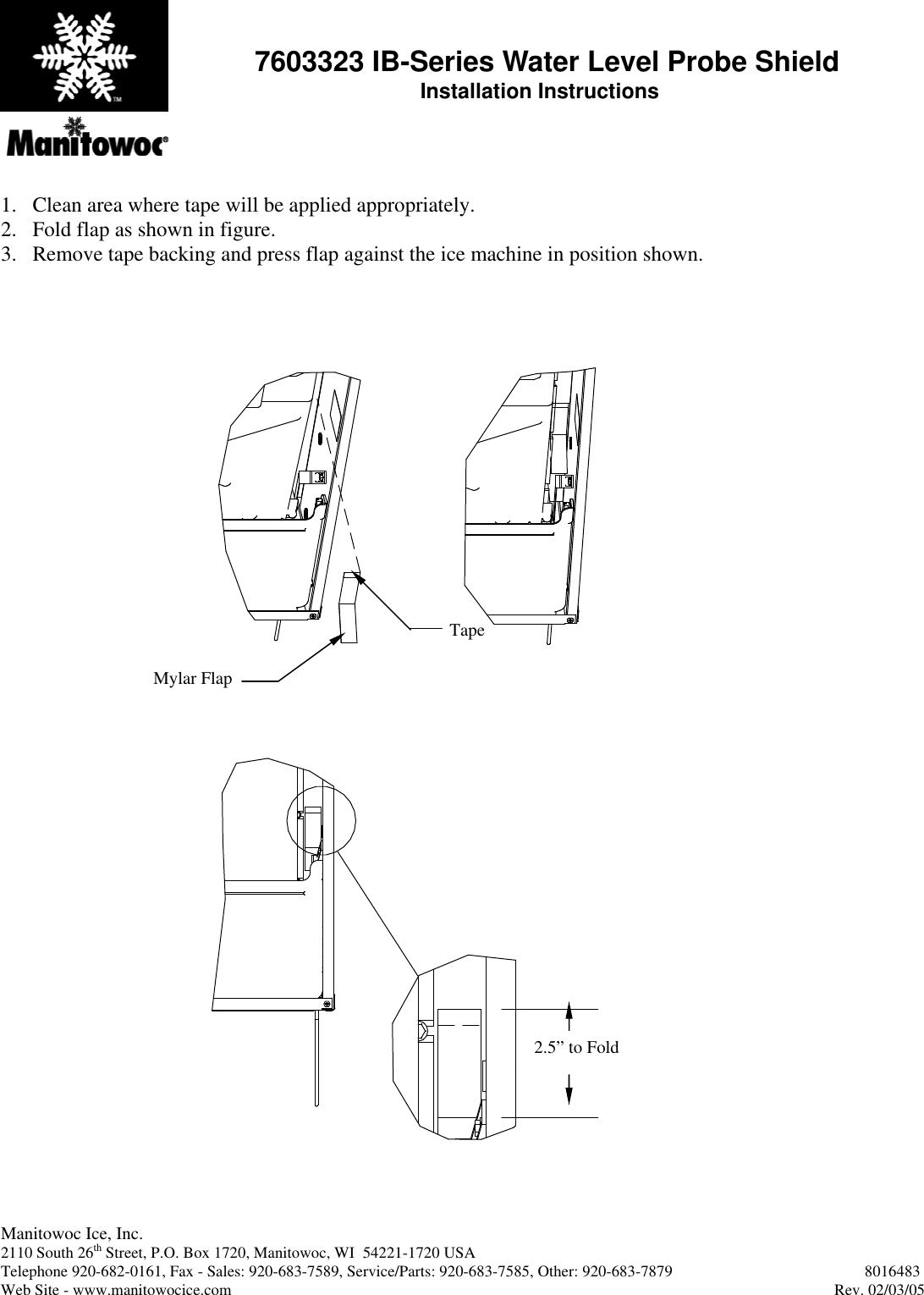 Manitowoc Ice 7603323 Users Manual