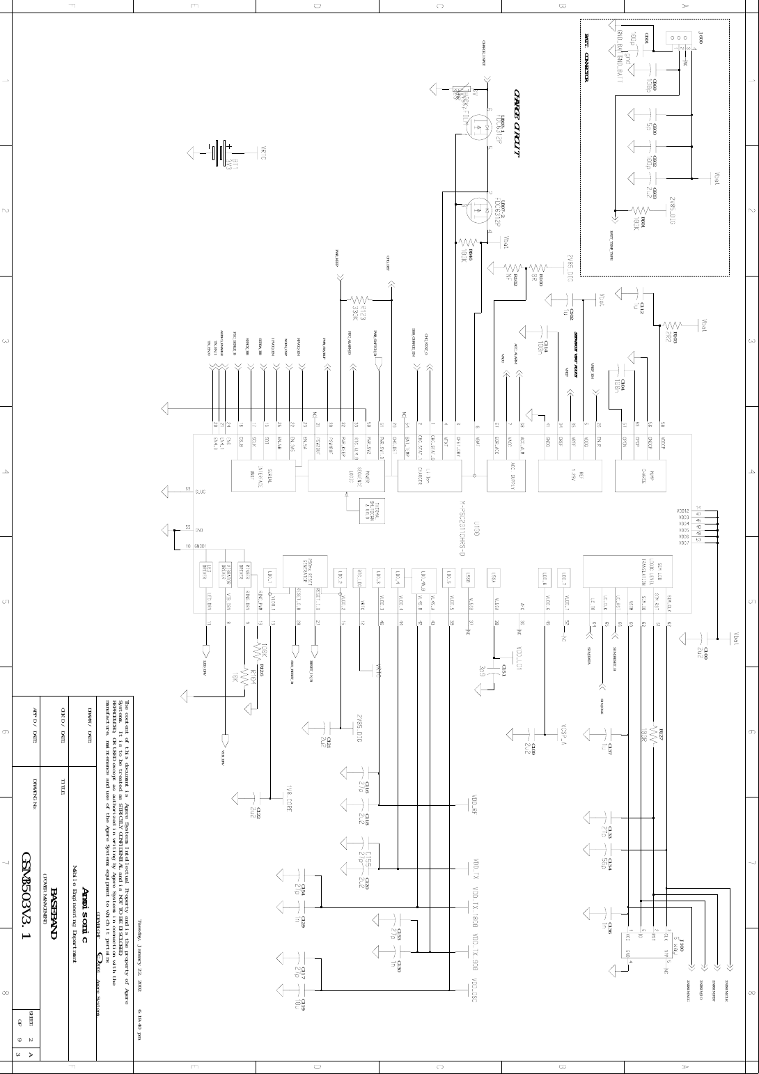 Amoisonic CA6 Schematic