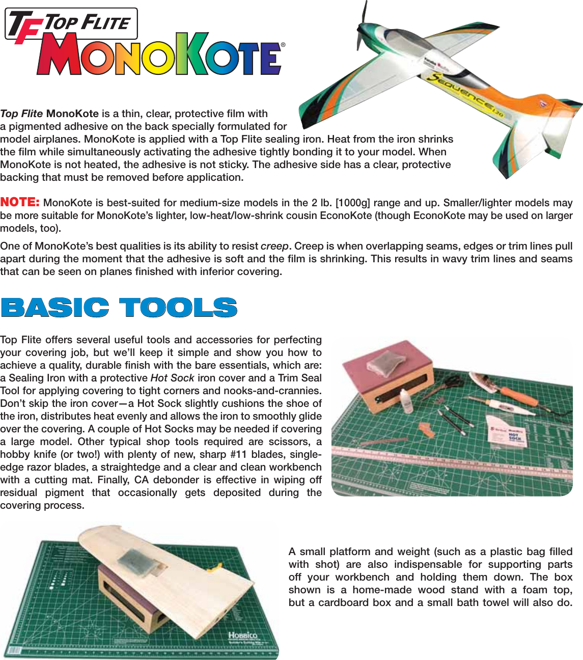 Mono Kote Instructions