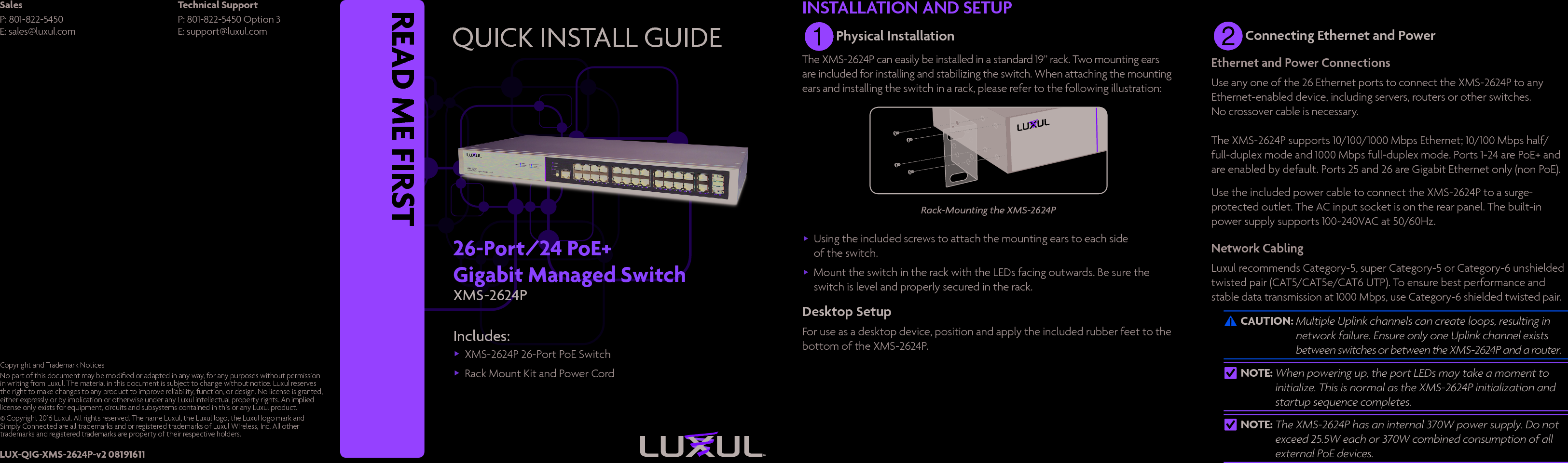 Pdf Lx Xms 2624P Quick Install Guide User Manual