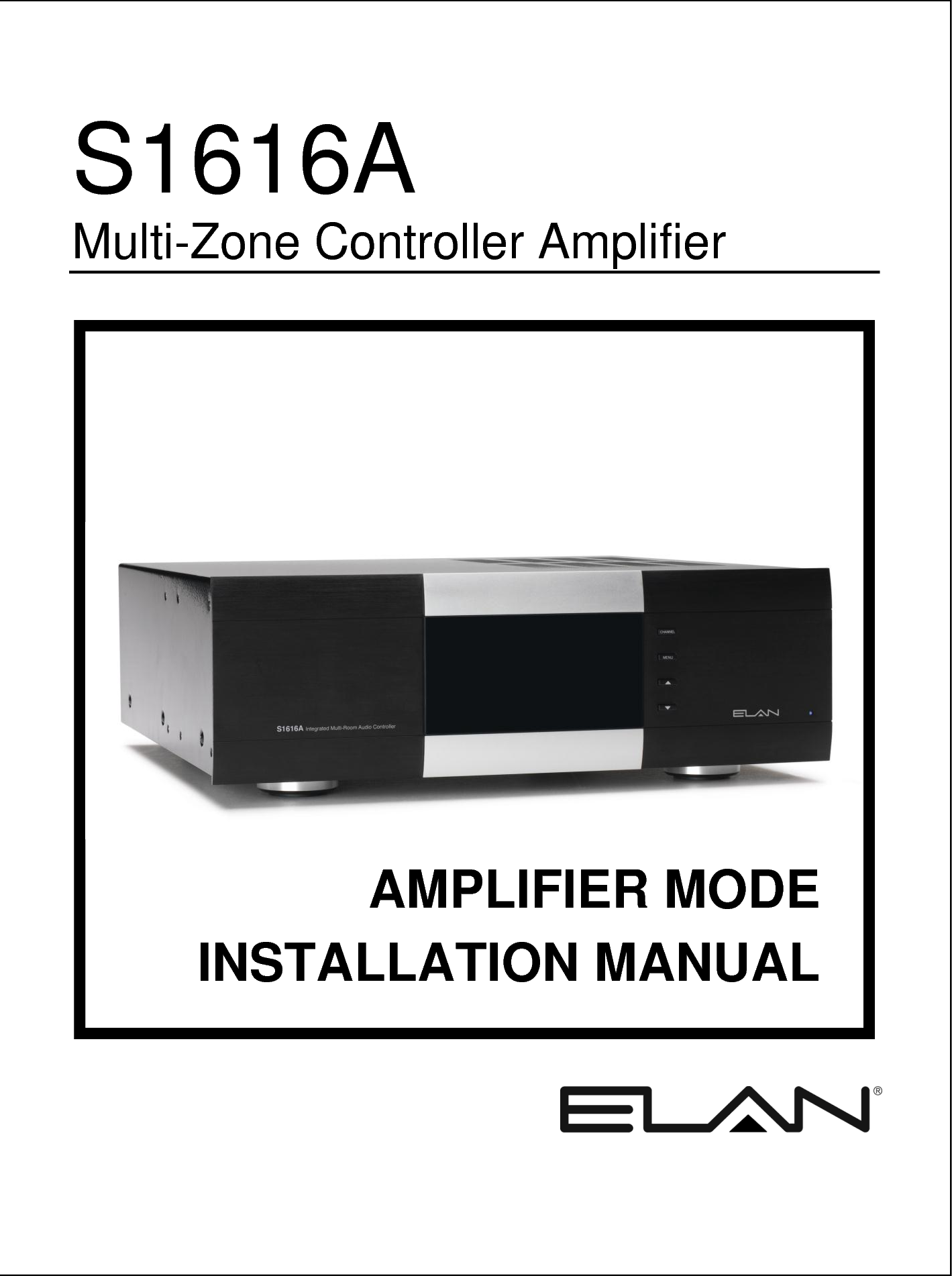 Pdf S1616A Manual D16 User