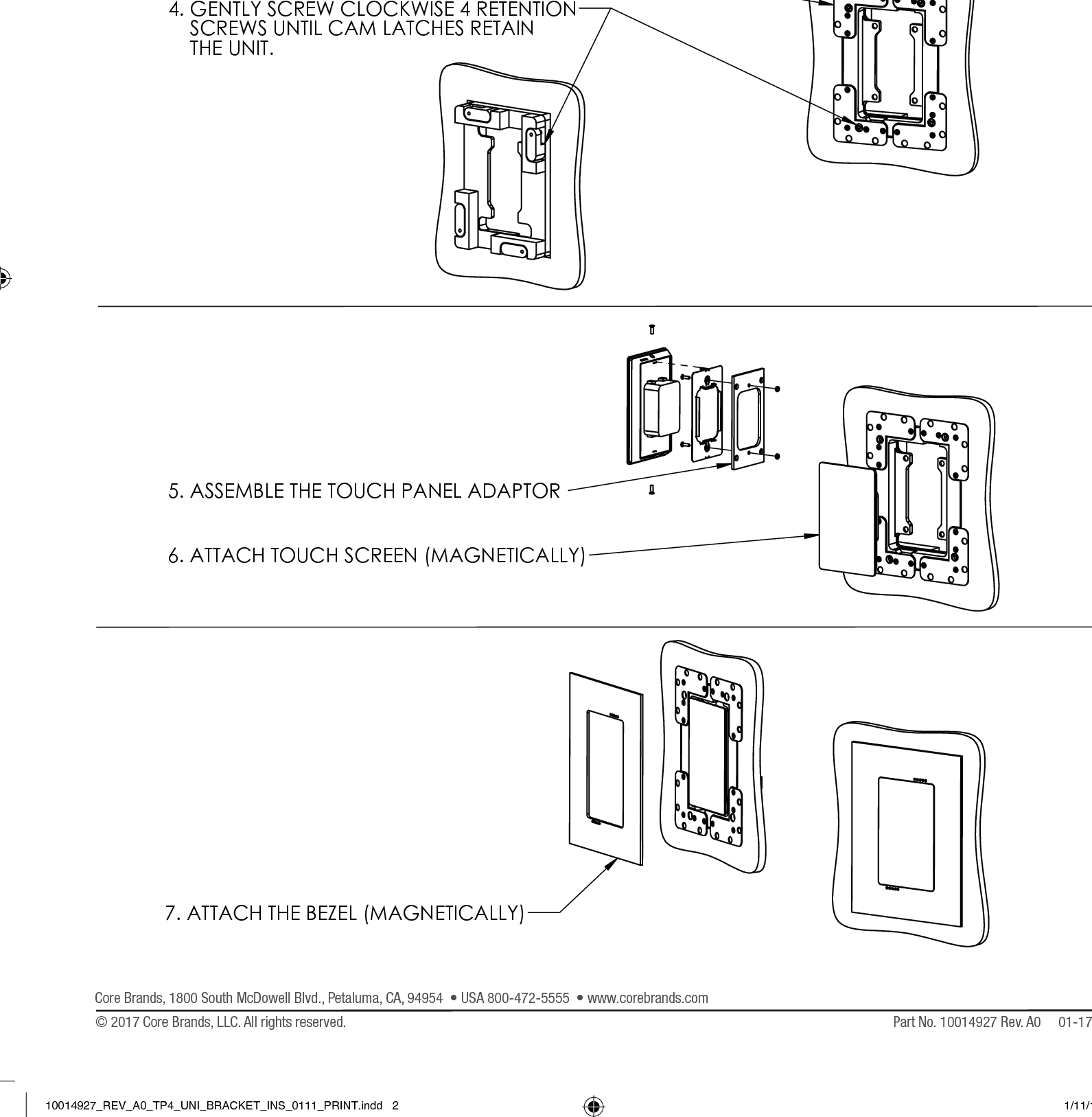 Pdf Tp4Rbkt W Manual 10014927_REV_A0_TP4_UNI_BRACKET_INS_0111_PRINT User