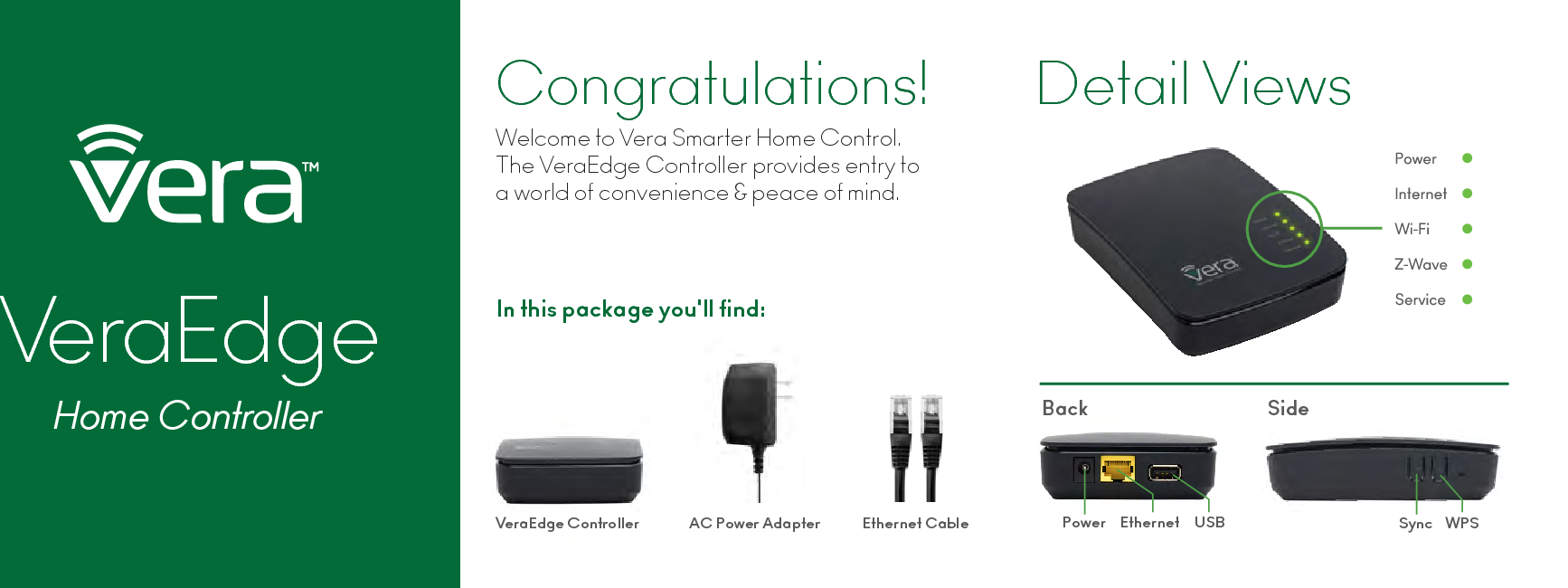 Pdf Veraedge Us Quick Start QSG_rF8 User Manual Vera Edge