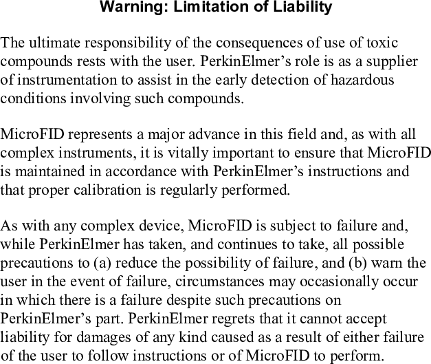 Photovac MicroFID Portable Flame Ionization Detector Manual Micro FID