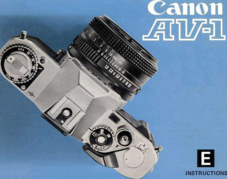 Canon AV 1 Instructions In English