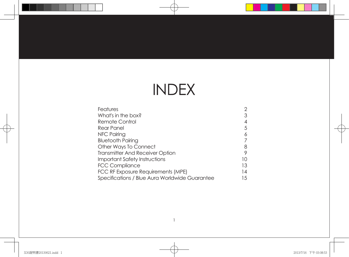 Matrix Sound X30 Bluetooth Speaker User Manual Manual r2