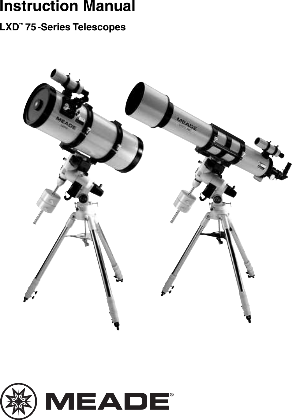 Meade Lxd75 Users Manual #1 LXD 55 Instrction Rev D