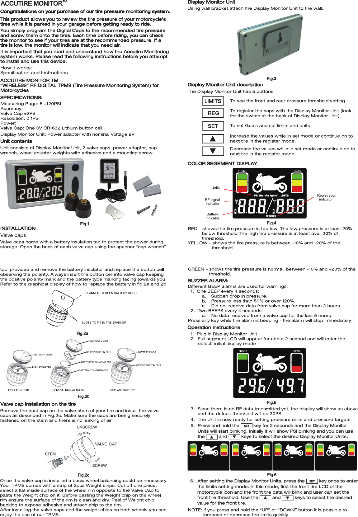 Measurement MS-4362TPMS Tire Pressure Monitoring System(TPMS) User ...