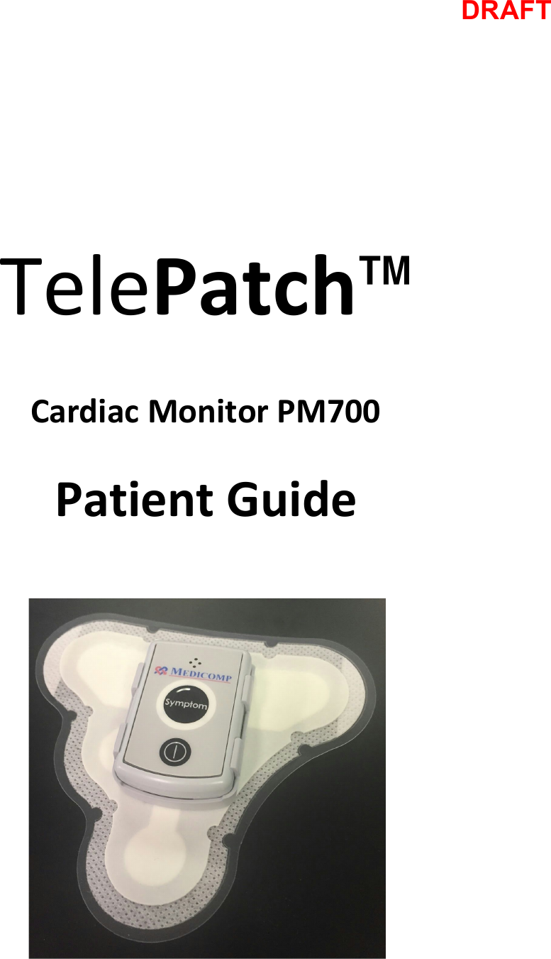 Medicomp PM700 BLE Pendant User Manual