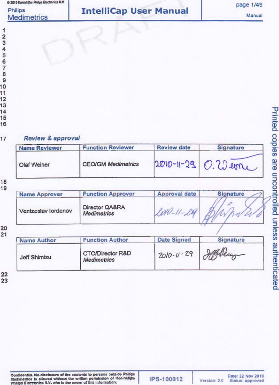 Medimetrics Personalized Drug Delivery INTELLICAP-CI IntelliCap User ...