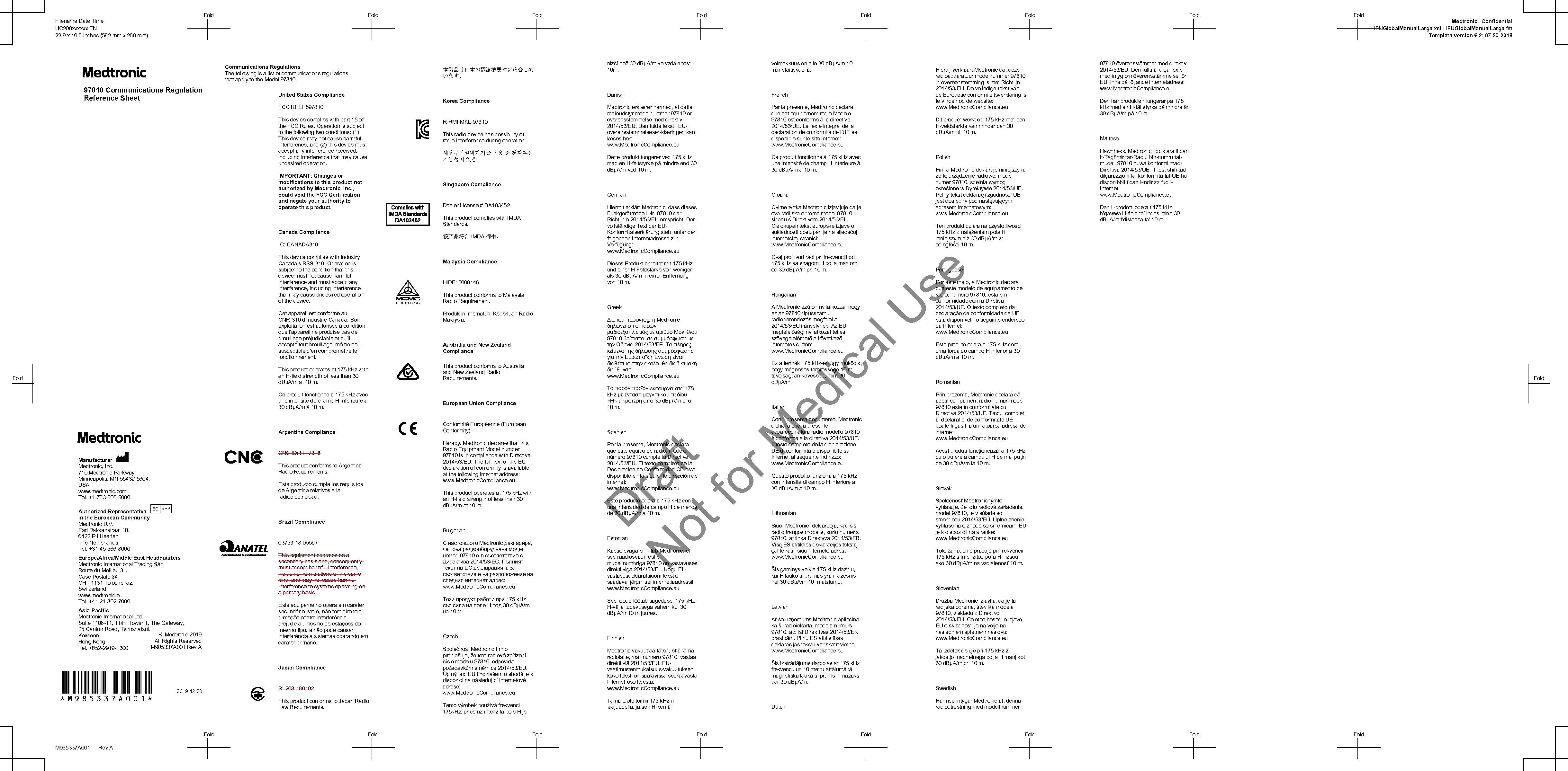 Medtronic 97810 MRI rechargeable neurostimulator - InterStim Micro User ...