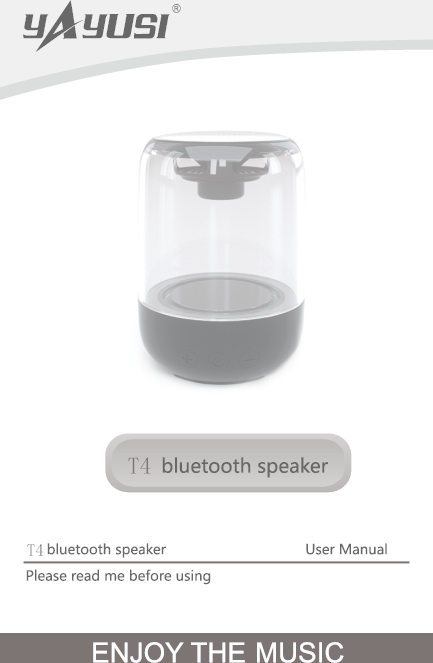 Megatek Electronics T4 Bluetooth Speaker User Manual T4 20190118