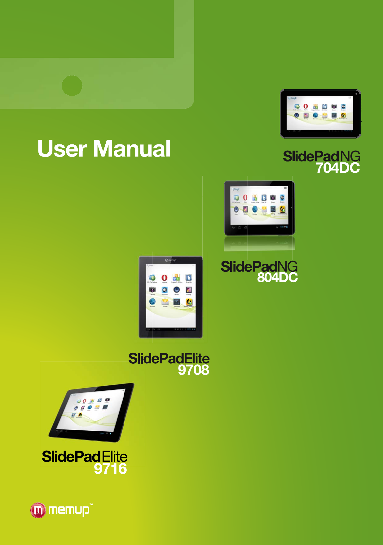 Memup pad Elite 9708 Instruction Manual English