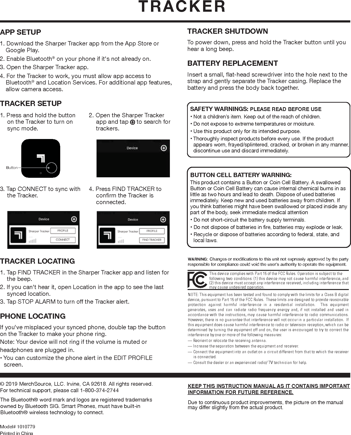MerchSource 1010779 Tracker User Manual 2019 07 19 Tracker IM
