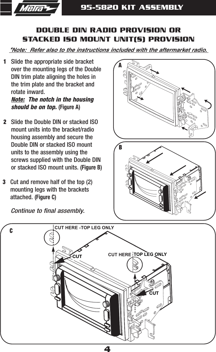 Metra Electronics 95 5820 Users Manual