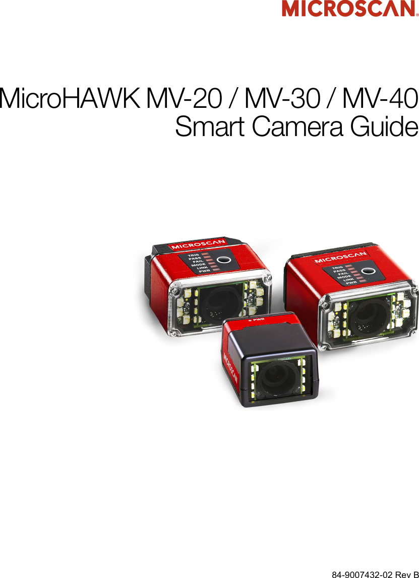 MicroHAWK MV 20 / 30 40 Smart Camera Guide Microhawkmvguide