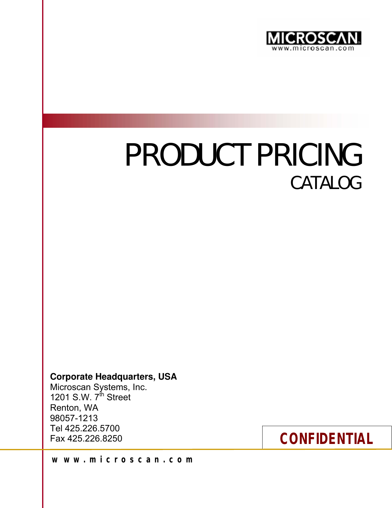 07 000001n Microscan Price Guide Rev N