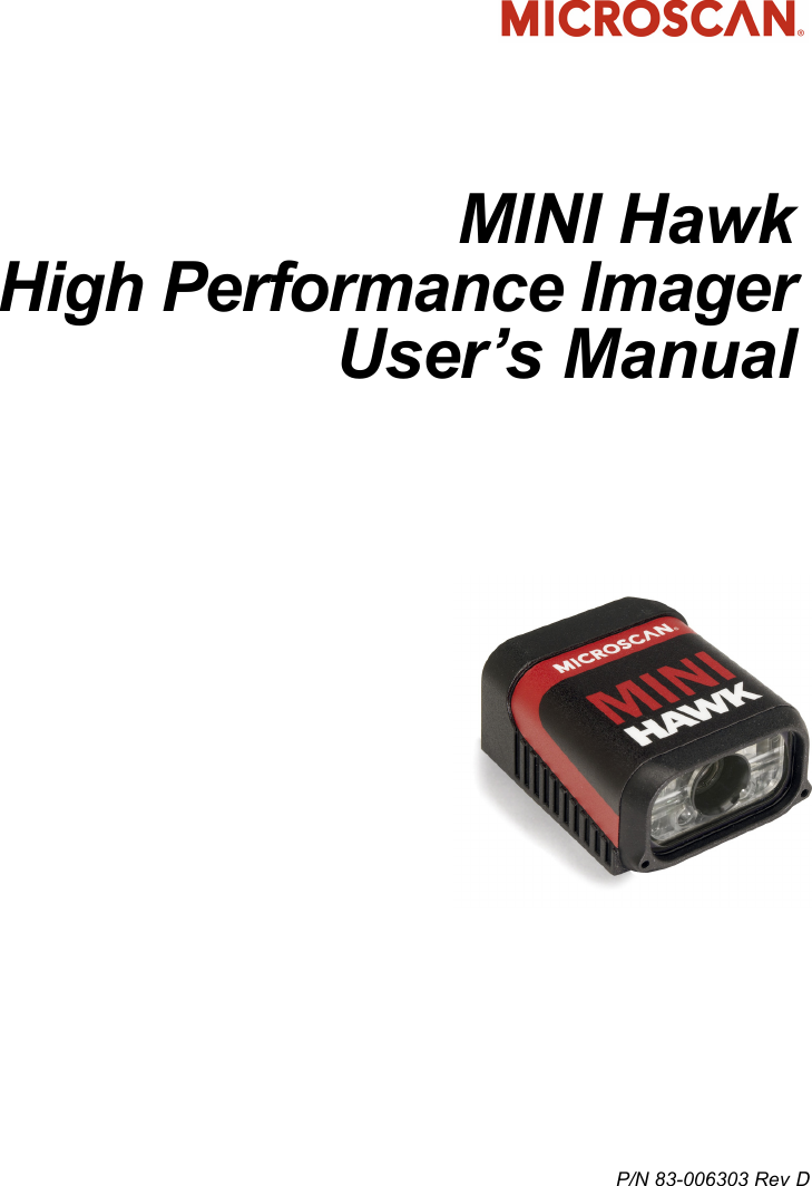 MINI Hawk High Performance Imager User's Manual Minihawkmanual