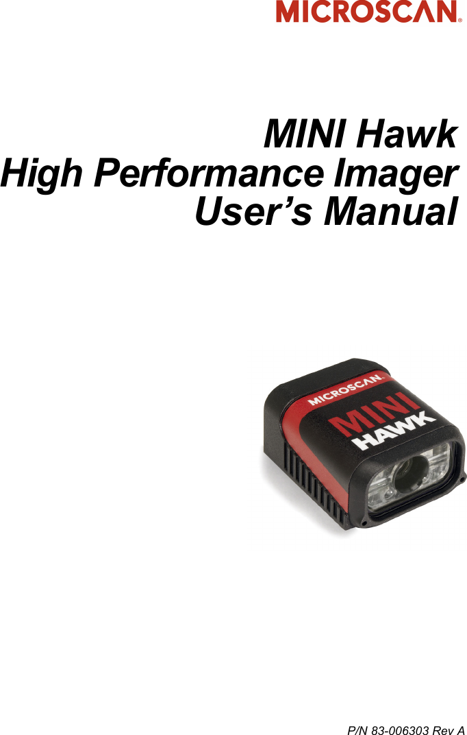 MINI Hawk High Performance Imager User's Manual Minihawkmanual