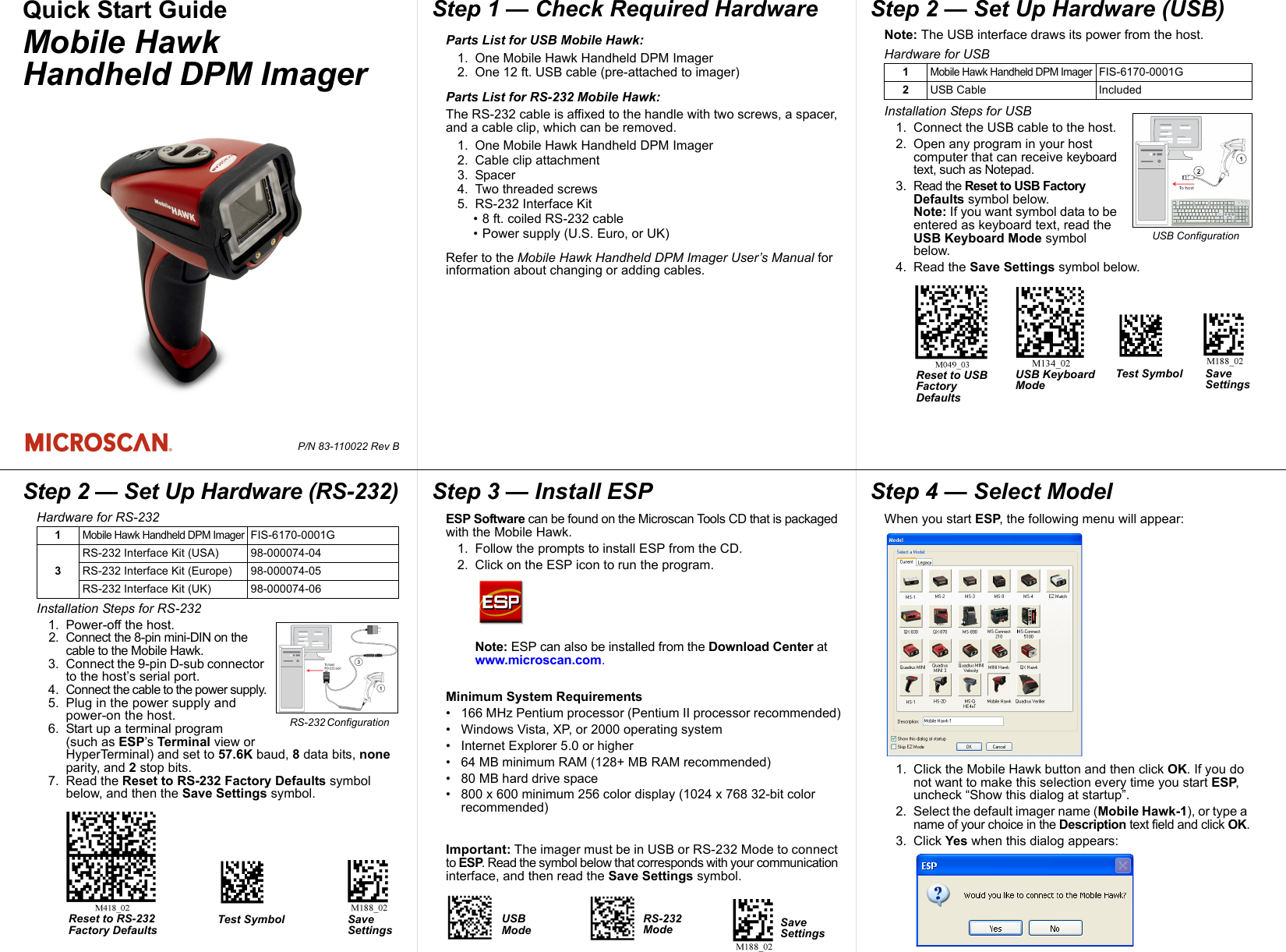 Mobile Hawk Handheld DPM Imager Quick Start Guide Mobilehawkquickstartguide