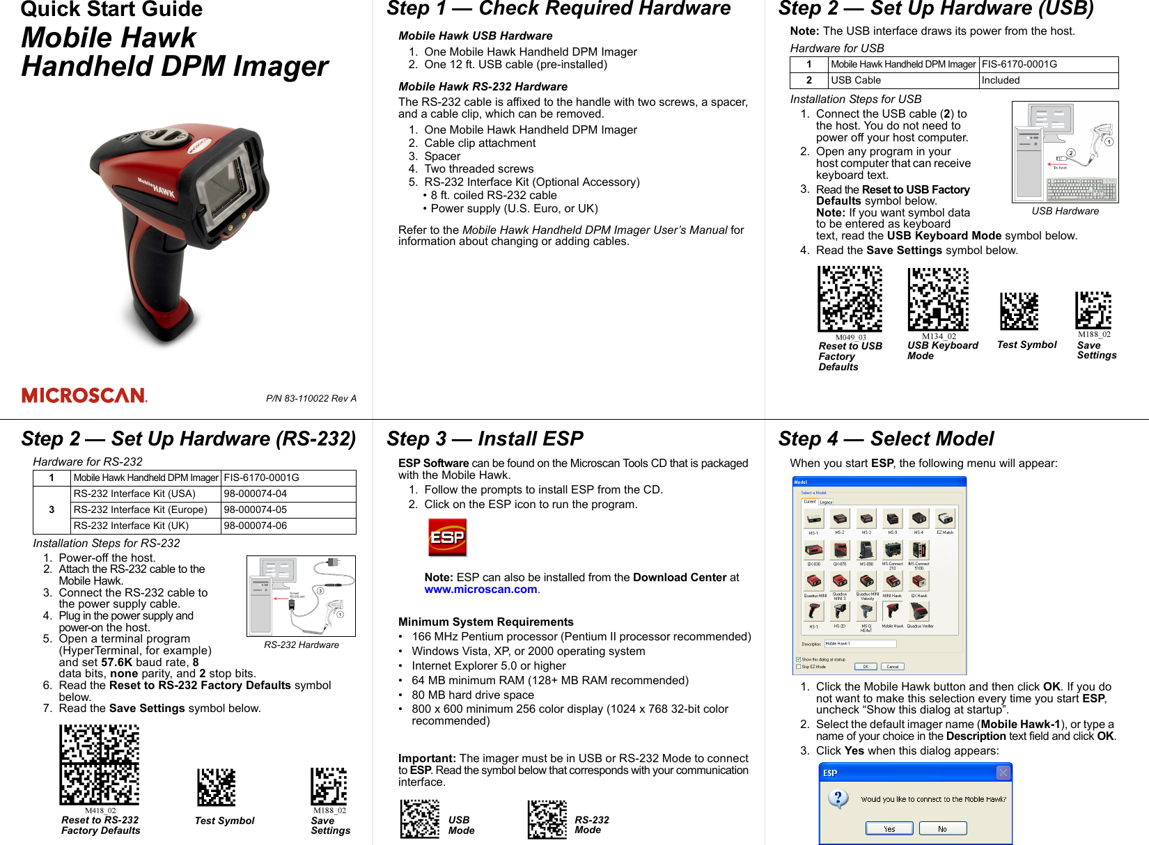 Mobile Hawk Handheld DPM Imager Quick Start Guide Mobilehawkquickstartguide