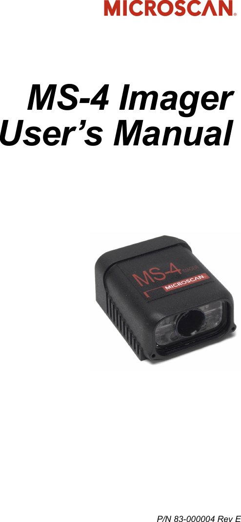 MS 4 Imager User's Manual Ms4manual
