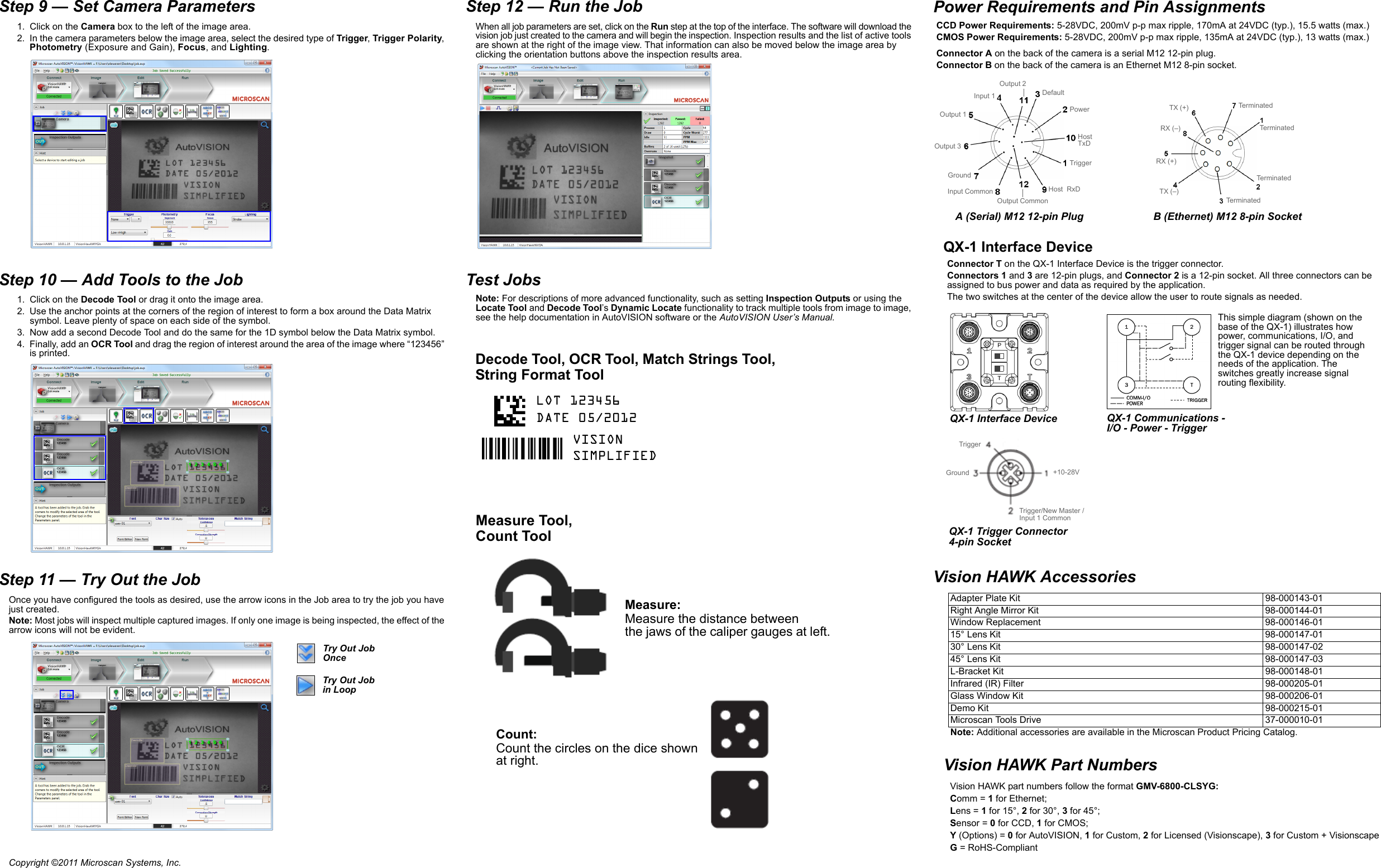 Vision HAWK Smart Camera Quick Start Guide Visionhawkconfigquickstart