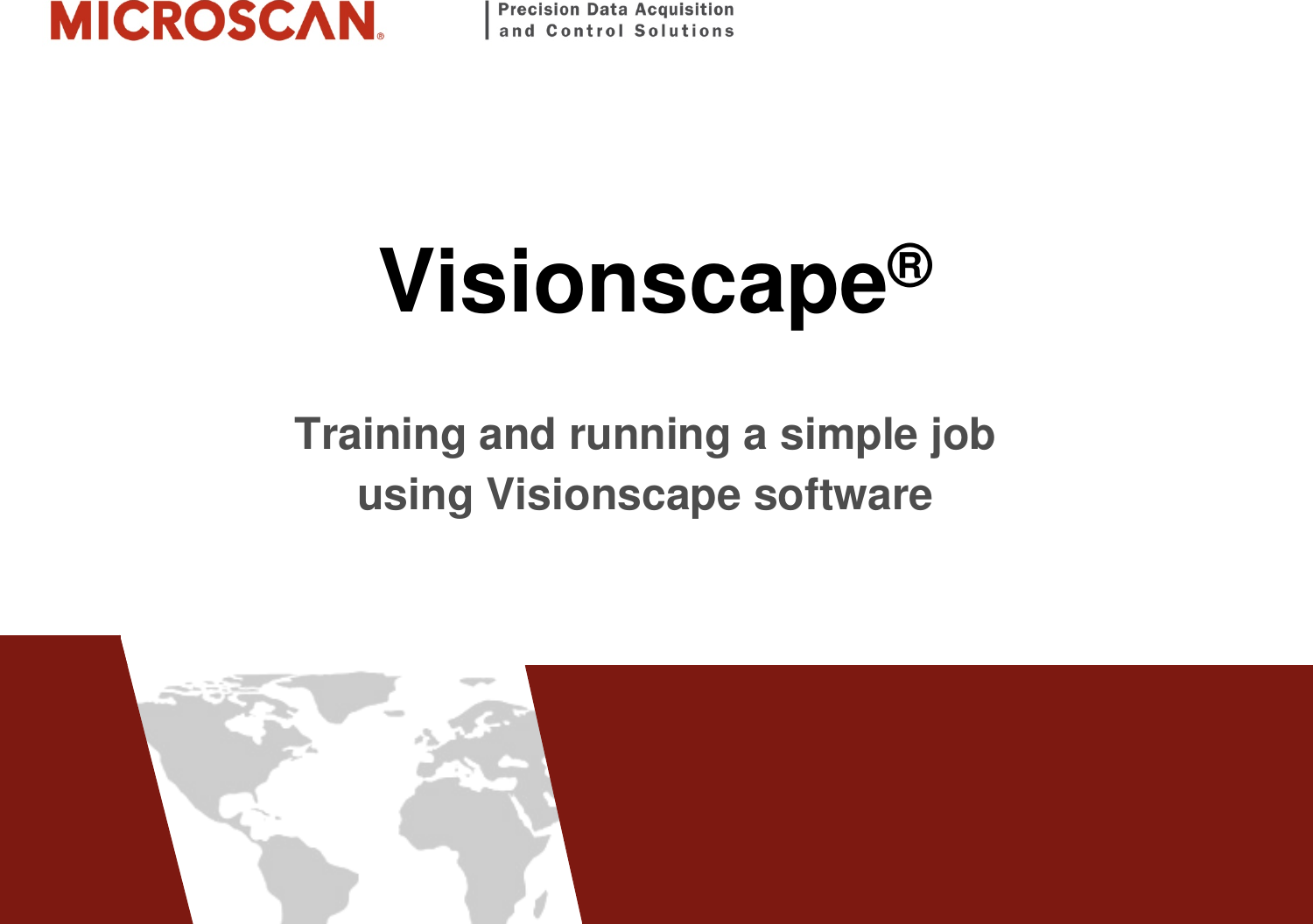 Microsoft Sh_Visionscape Tutorial_1 Visionscape Tutorial 1