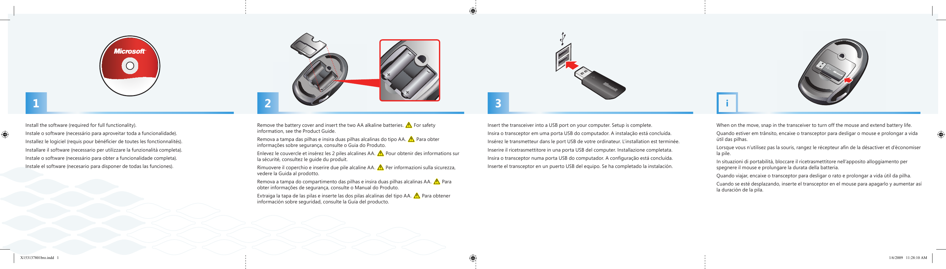 Microsoft 1387 Microsoft Wireless Mouse User Manual Manual 1