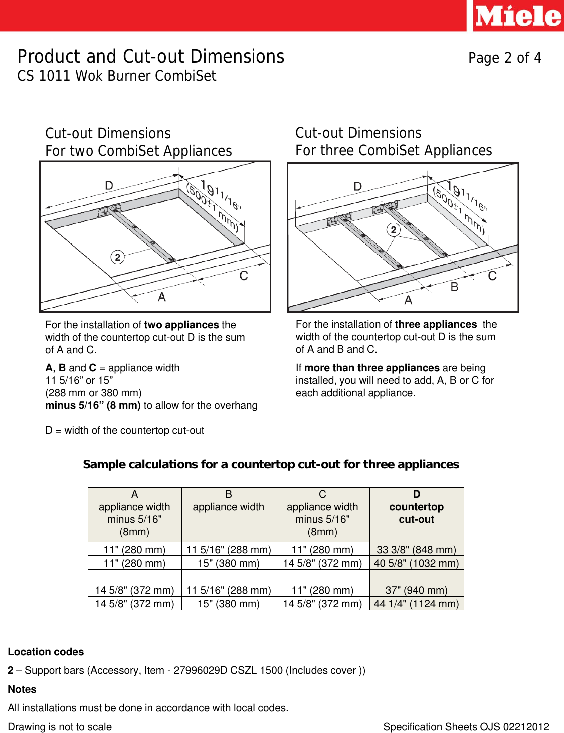 Miele Cs 1011 Specification Sheet Microsoft CS1011_Specifications ...
