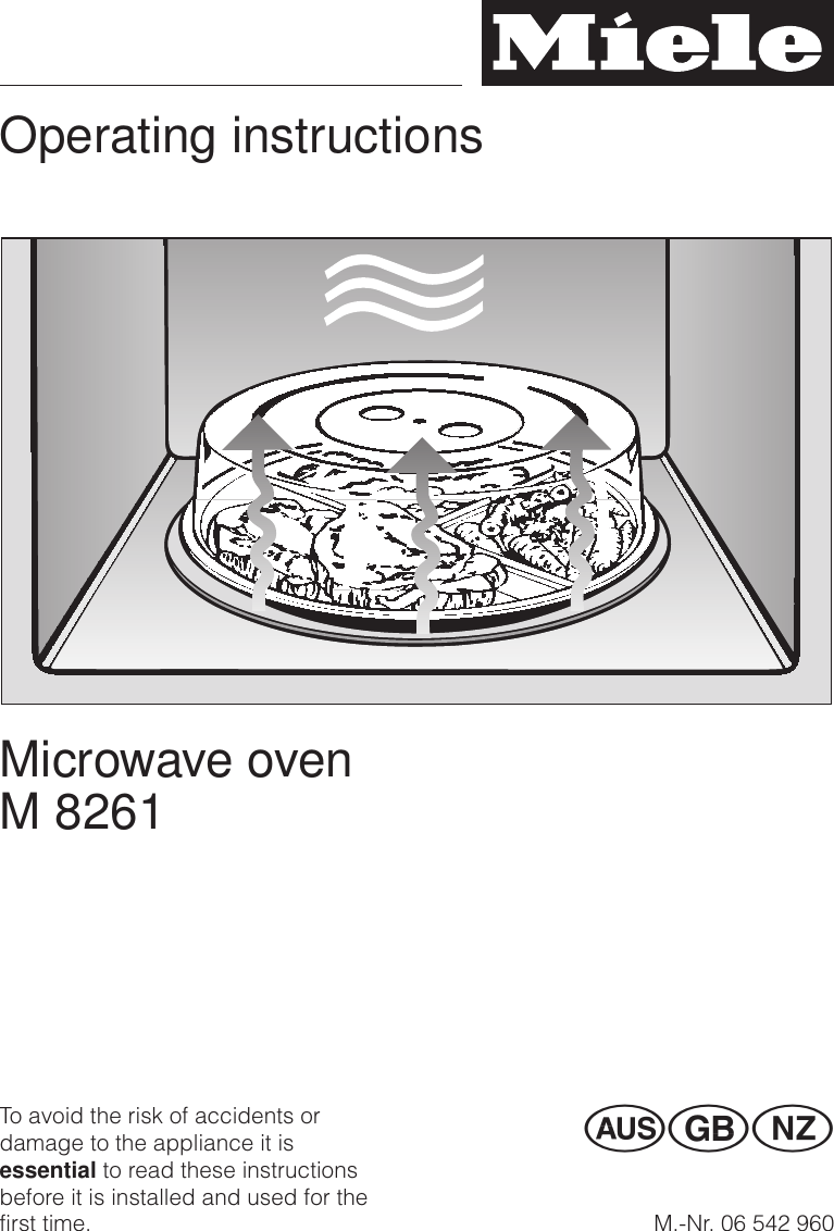 Miele M 8261 Users Manual