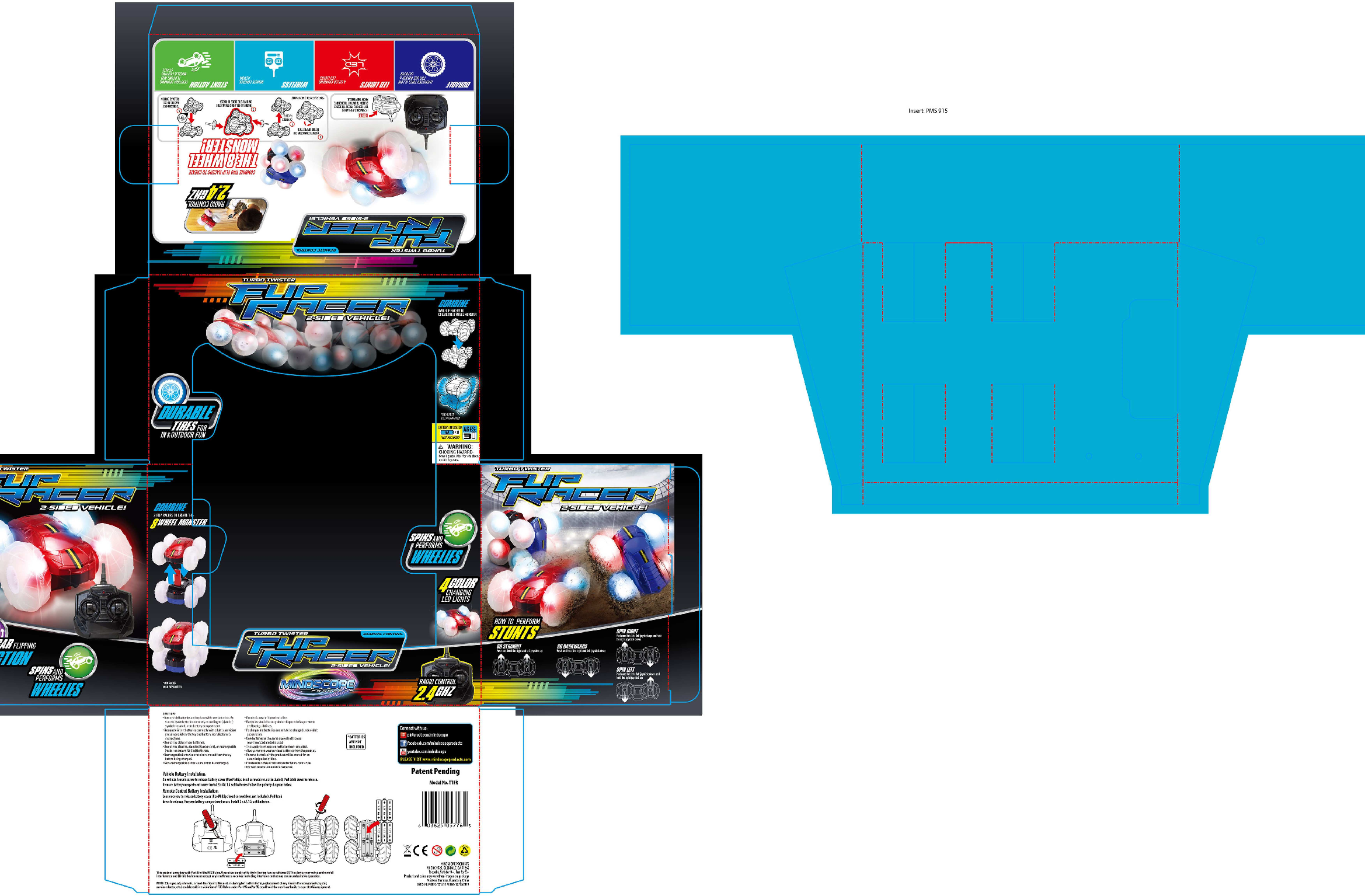 Mindscope TTFR TURBO TWISTER FLIP RACER User Manual TTFRA FLIP RACER 01