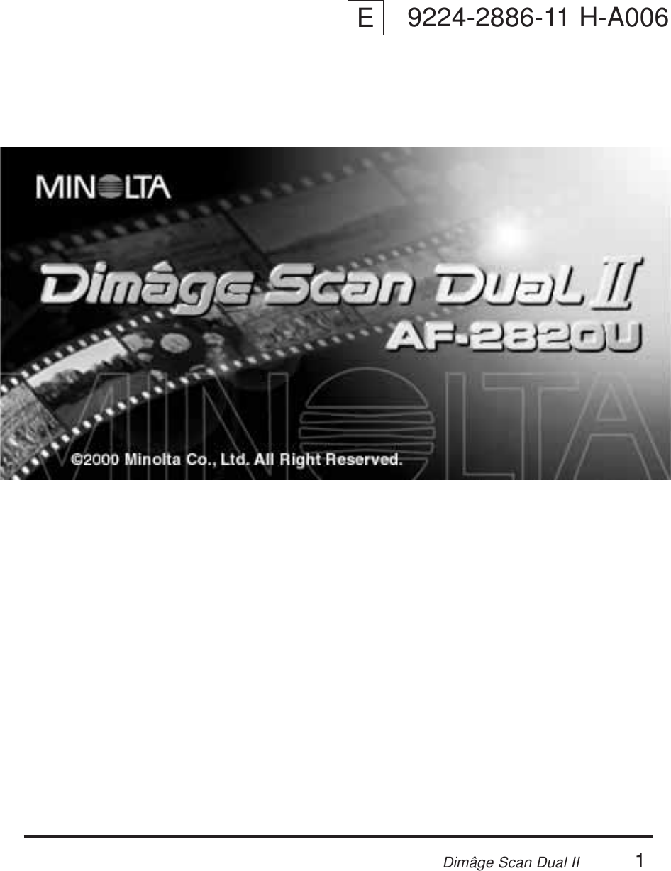 Minolta Dimage Scan Dual Ii Af 2820U Overview E11