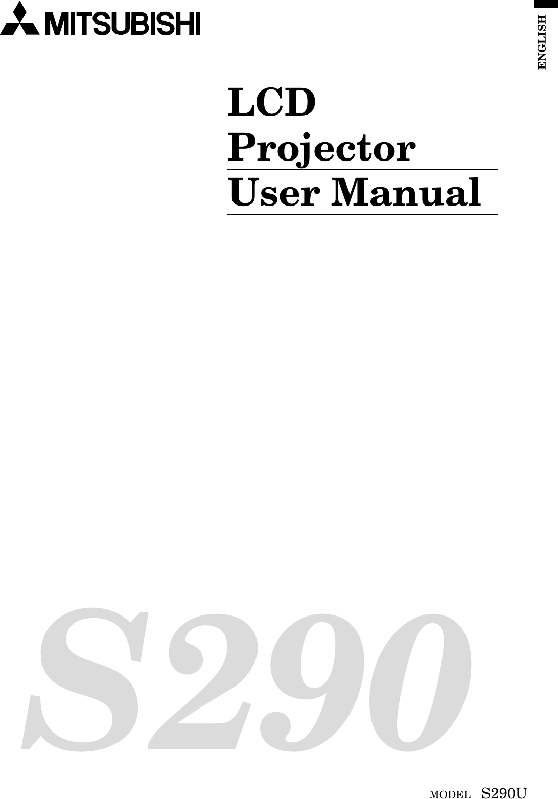 Mitsubishi Electronics Lvp S290U Users Manual