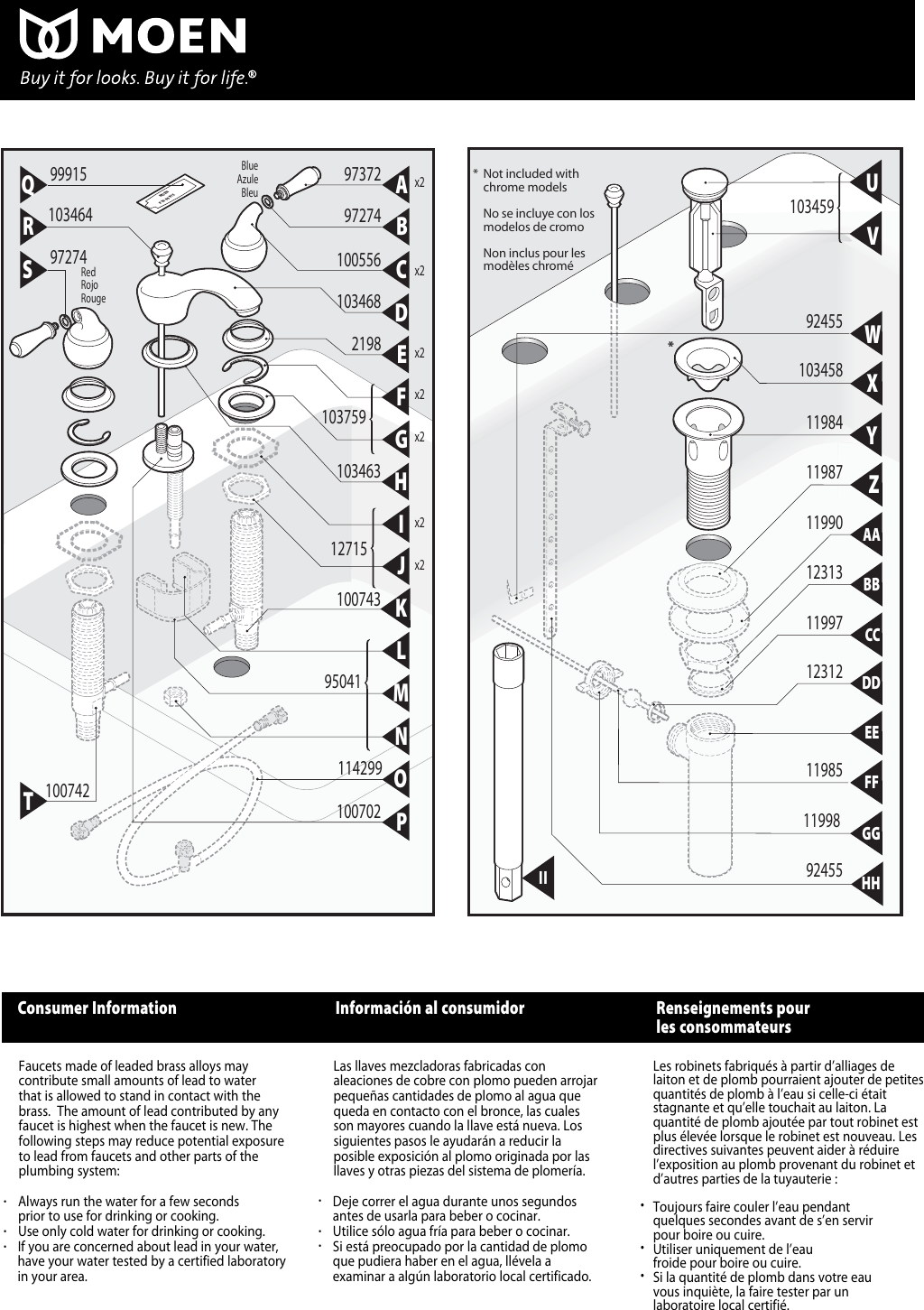 Moen 84240 Series Users Manual INS062G_1stproof